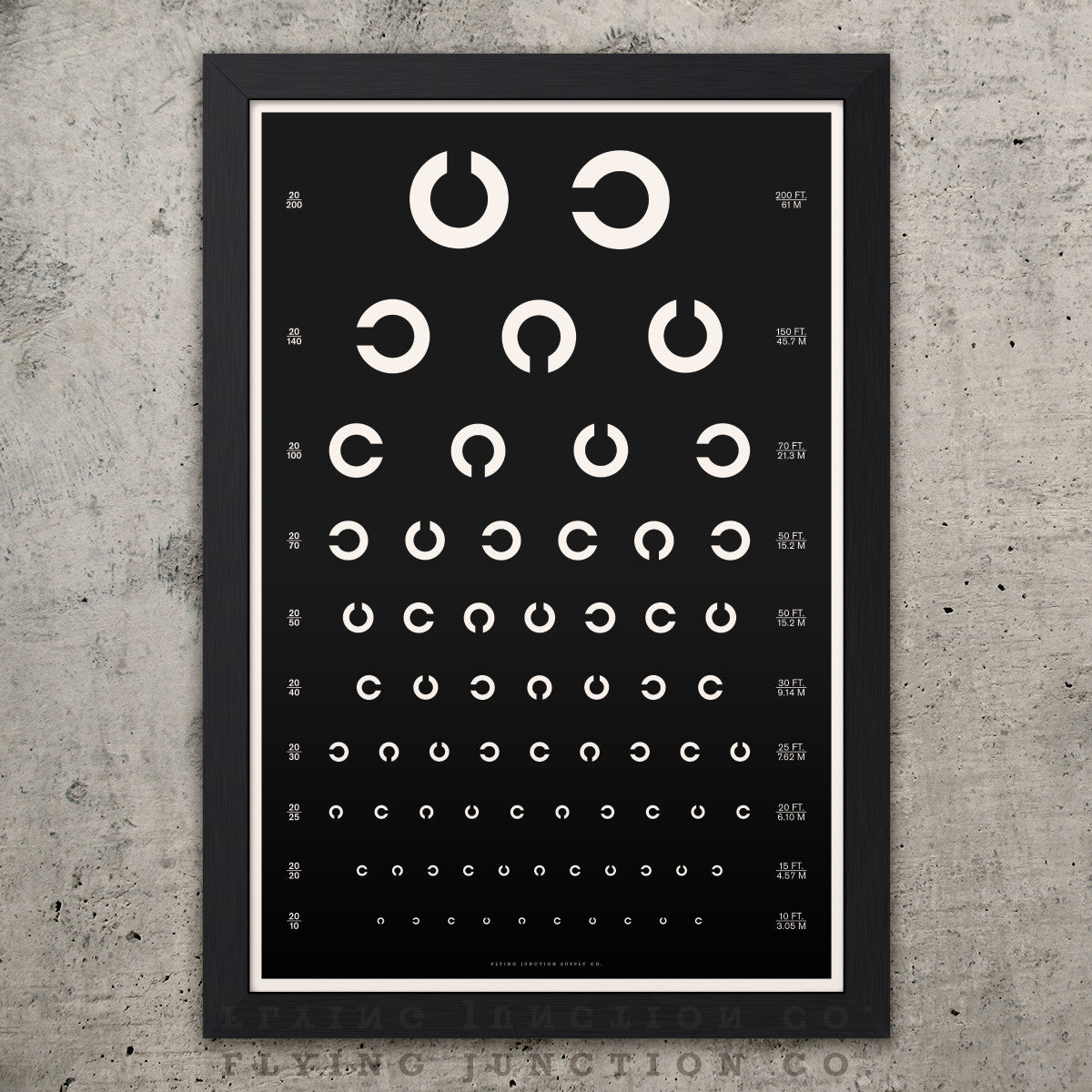 Eye Chart Poster - Tumbling C