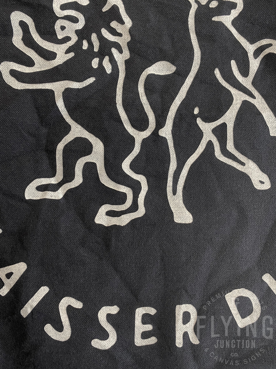 (Your Logo) Custom Cotton Canvas Hand Painted Flag / Banner