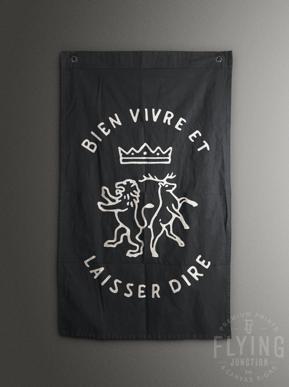(Your Logo) Custom Cotton Canvas Hand Painted Flag / Banner
