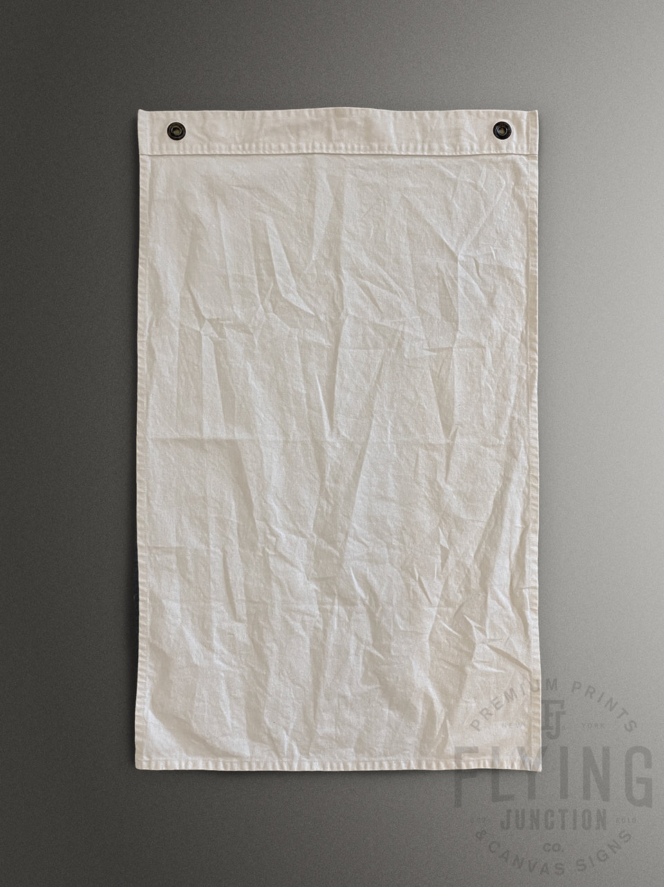 Premium Blank Cotton Canvas Flag / Banner (Black or Natural)