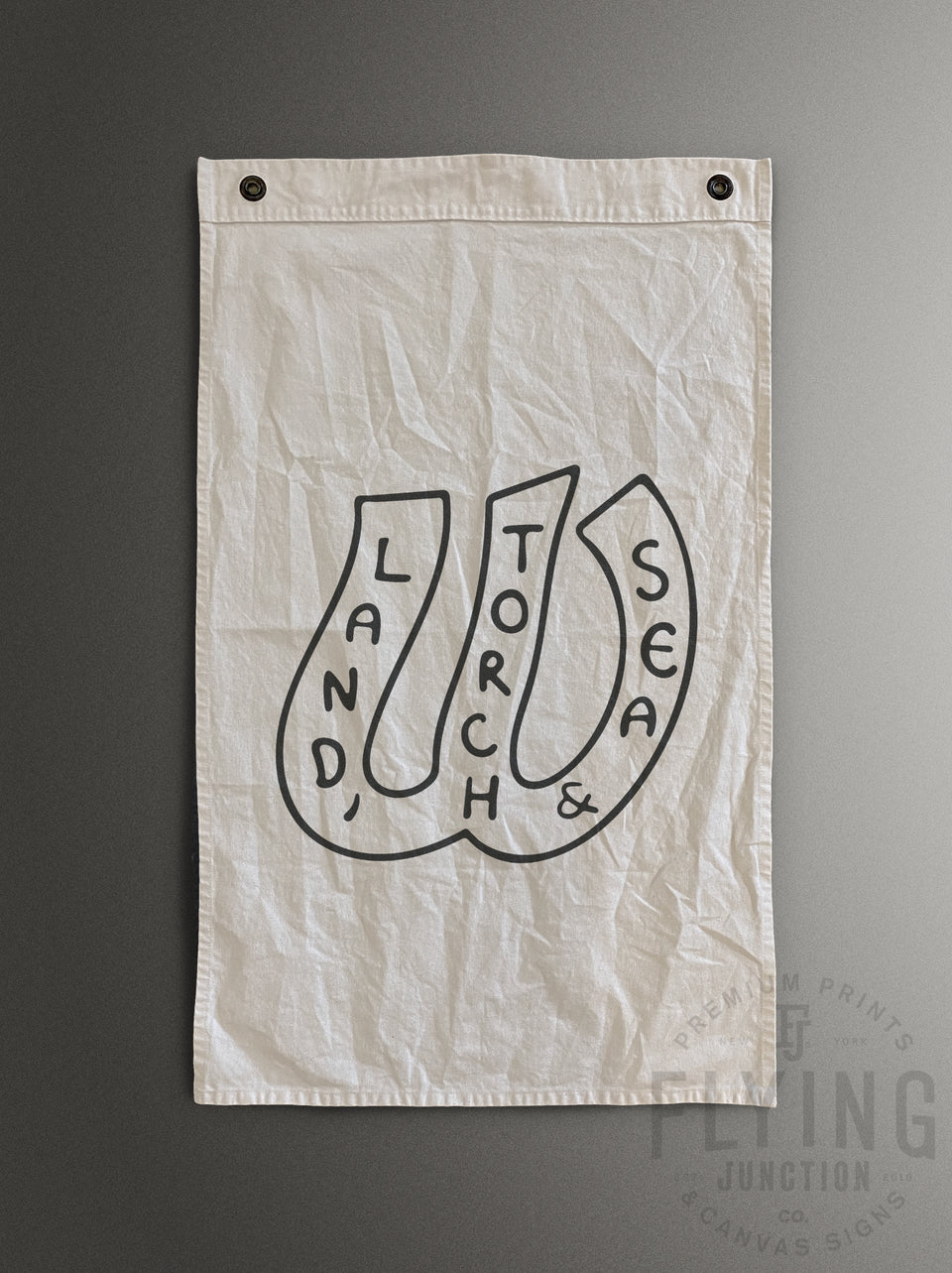(Your Logo) Custom Cotton Canvas Hand Painted Flag / Banner