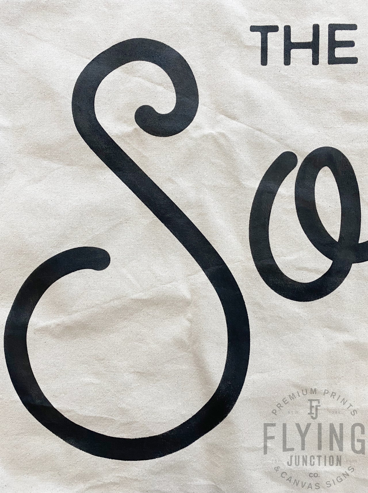 (Your Logo) Custom Cotton Canvas Hand Painted Flag / Banner