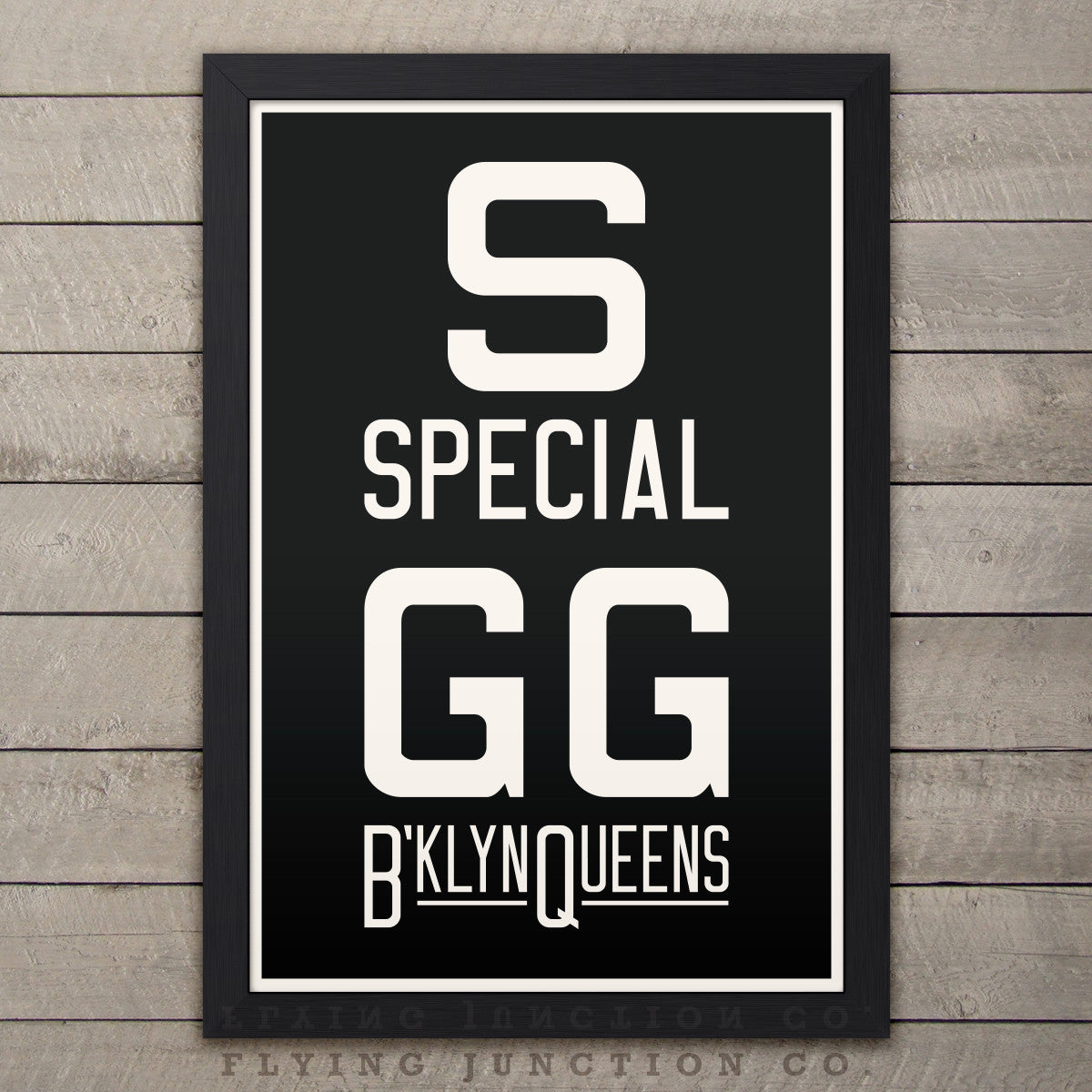 Brooklyn & Queens New York Subway Roll Sign Print